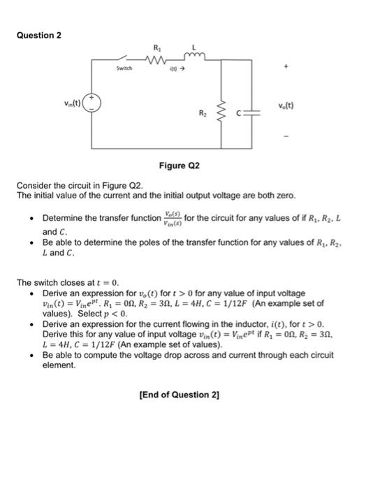 Solved Question " Figure Q2 Consider the circuit in Figure | Chegg.com