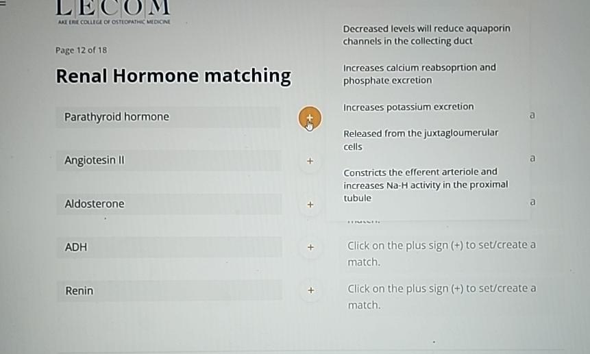 Solved Page 12 ﻿of 18Decreased levels will reduce | Chegg.com