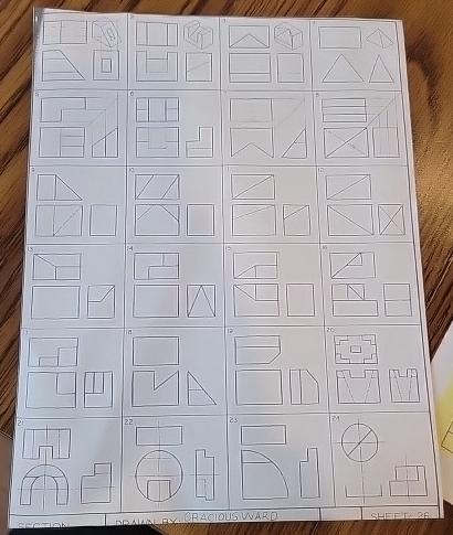 Solved sketch missing lines in all views | Chegg.com
