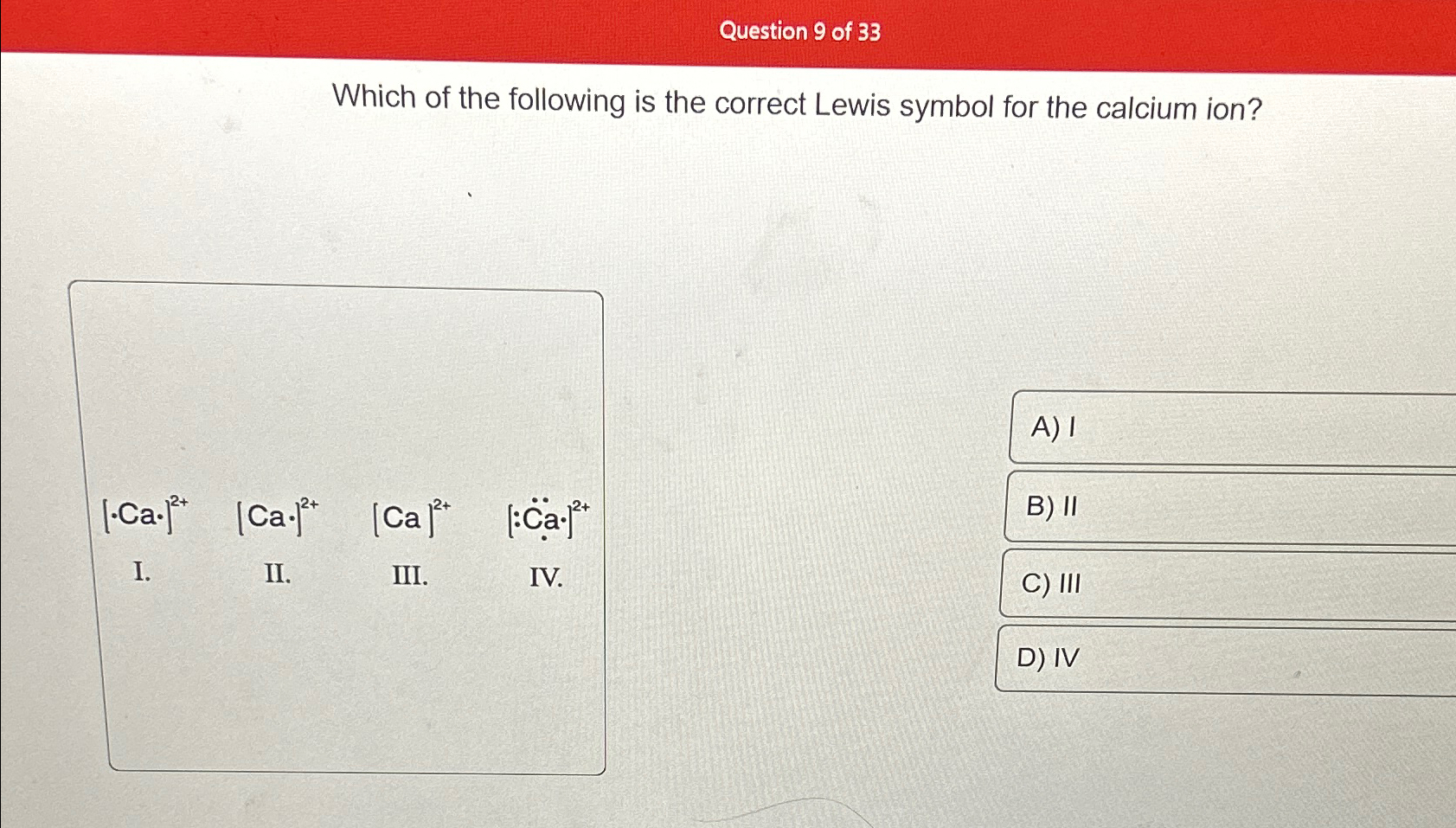Solved Question 9 ﻿of 33Which of the following is the | Chegg.com