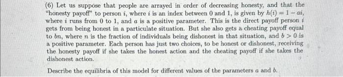 Solved (6) Let us suppose that people are arrayed in order | Chegg.com