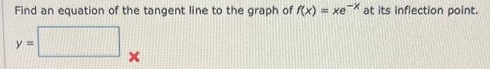 Solved Find an equation of the tangent line to the graph | Chegg.com
