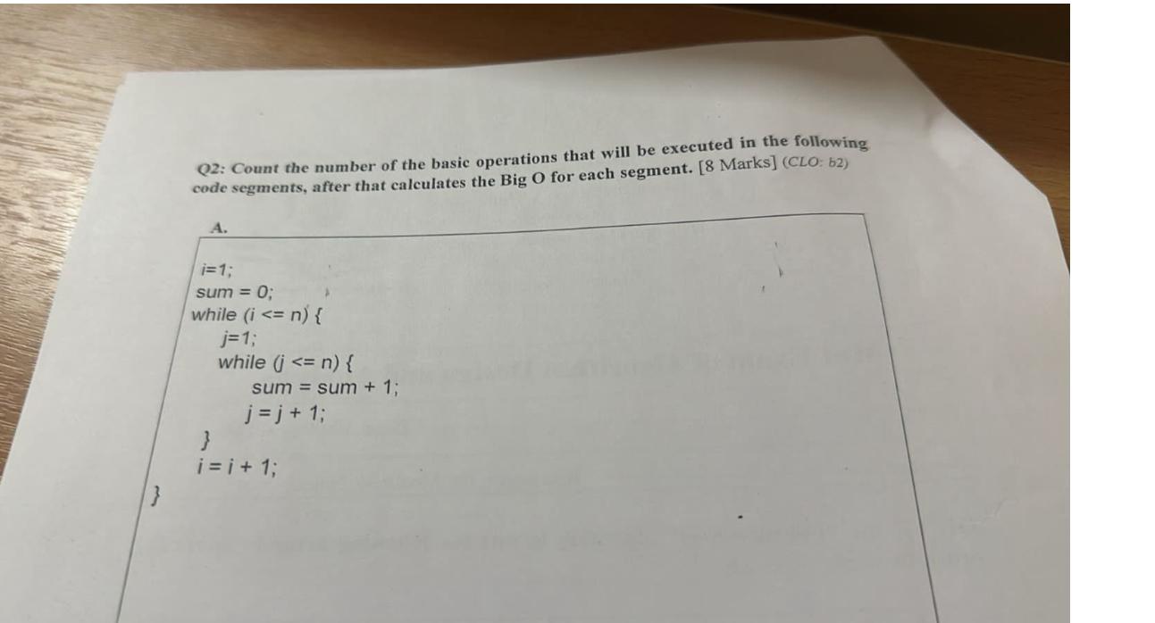 Solved Q2: Count the number of the basic operations that | Chegg.com