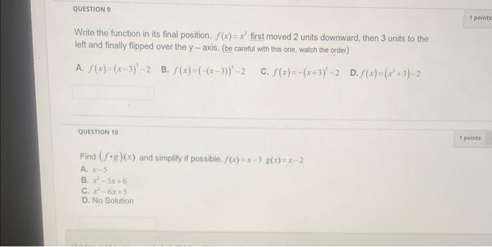 Solved Write the function in its final position. f(x)=x3 | Chegg.com