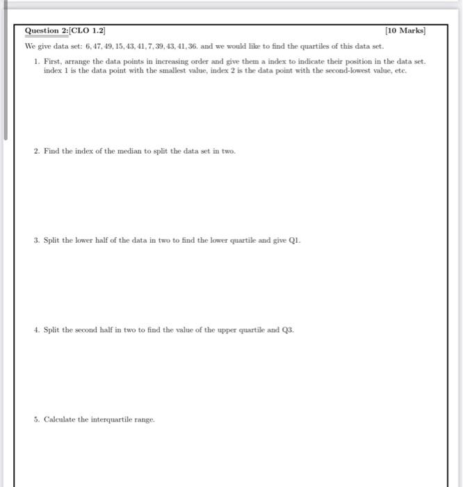 Solved We give data set: 6,47,49,15,43,41,7,39,43,41,36, and | Chegg.com