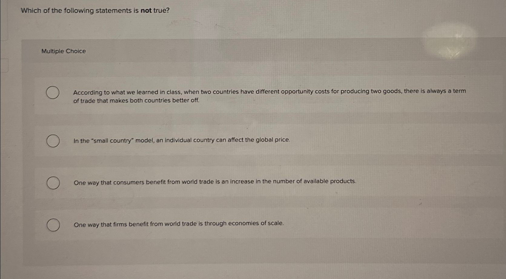 Solved Which of the following statements is not | Chegg.com