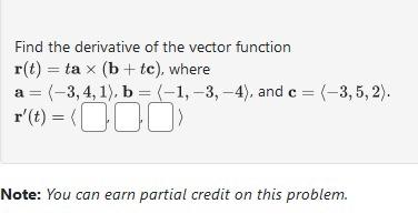 Solved Find the derivative of the vector function | Chegg.com