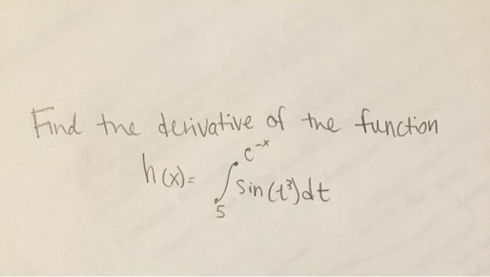 Solved Find the derivative of the function Sin (t²) dt | Chegg.com