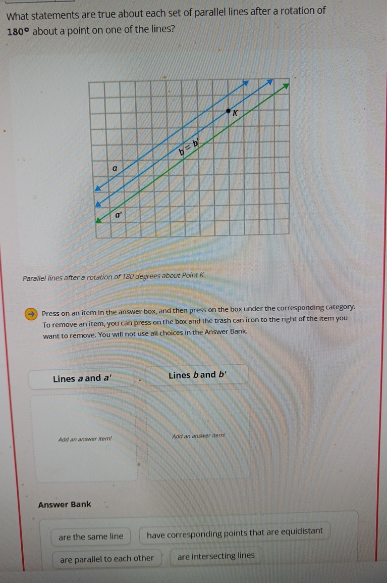 Solved What statements are true about each set of parallel | Chegg.com