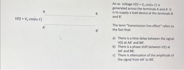 Solved An ac voltage V(t)=V0cos(ωt) is generated across the | Chegg.com