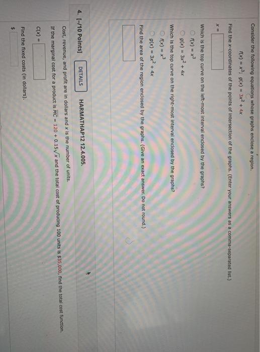 Solved Consider the following equations whose graphs enclose | Chegg.com