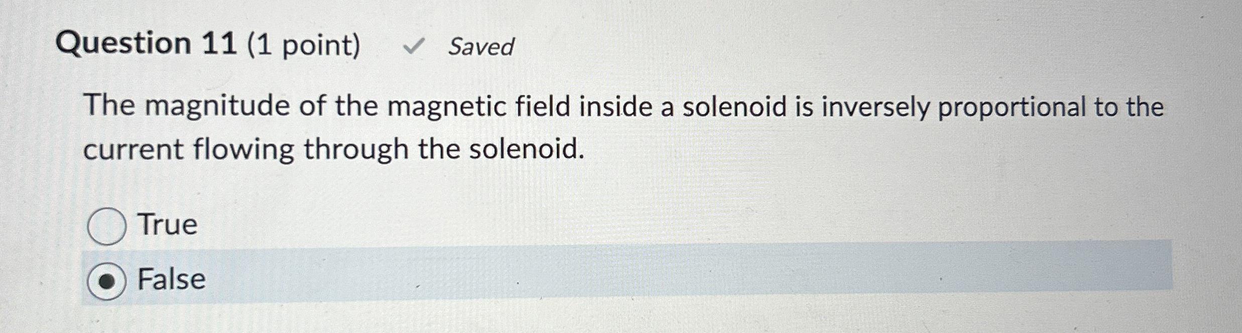 Solved Question 11 (1 ﻿point) ﻿SavedThe magnitude of the | Chegg.com
