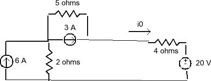 Solved Use source transformation to find i0 in the circuit | Chegg.com