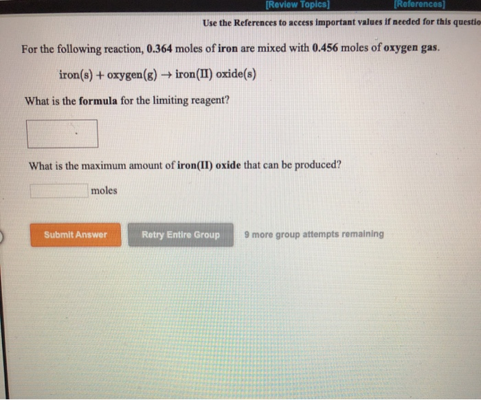 Solved According to the following reaction, how many moles | Chegg.com