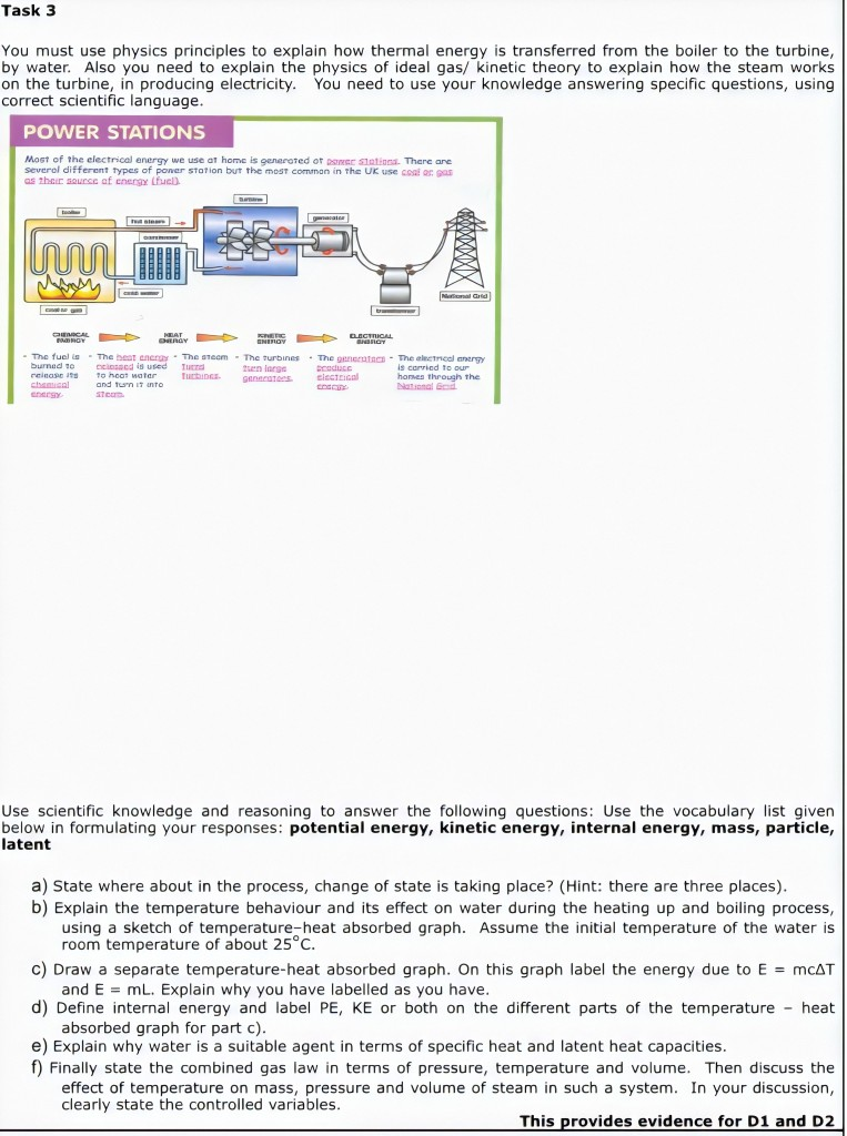 Solved Task 3 You must use physics principles to explain how | Chegg.com