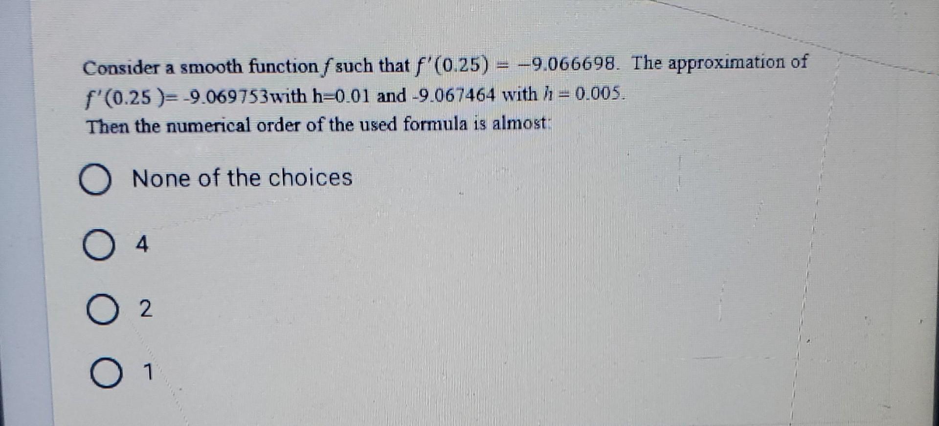 Solved Consider a smooth function f such that | Chegg.com