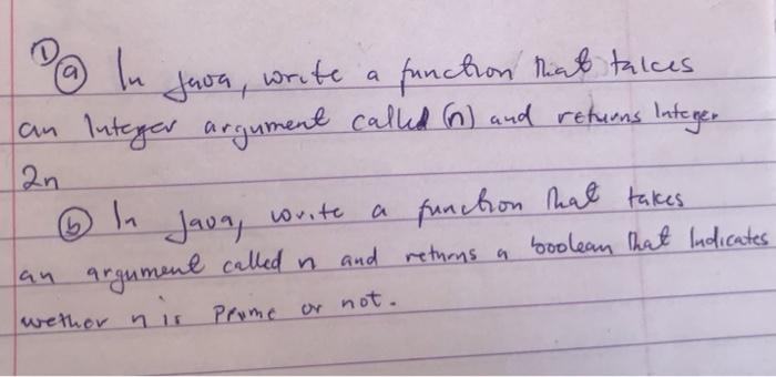Solved In fooa, write a function that talces an Integer | Chegg.com
