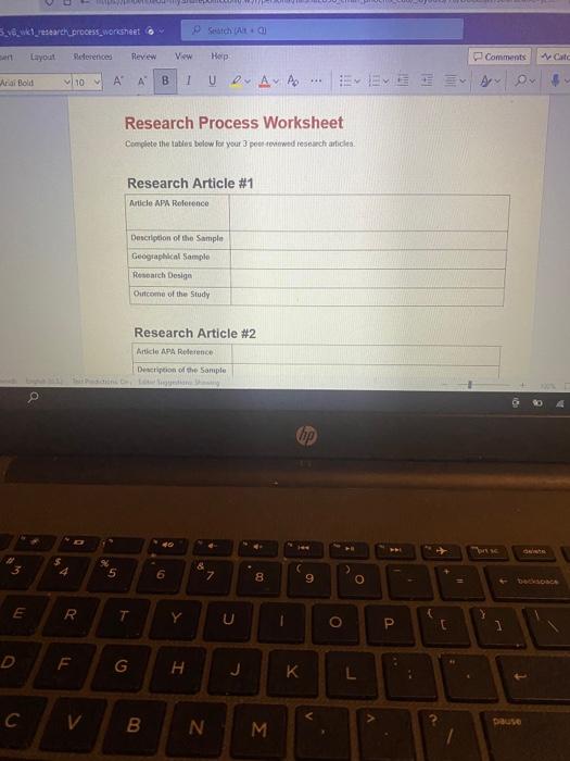 5_v8_wk1_research_process_worksheet sert Layout Arial | Chegg.com