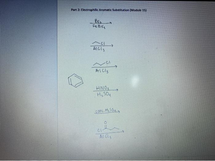 Solved Part 1: Benzene Derivative Nomenclature (Module 14) | Chegg.com