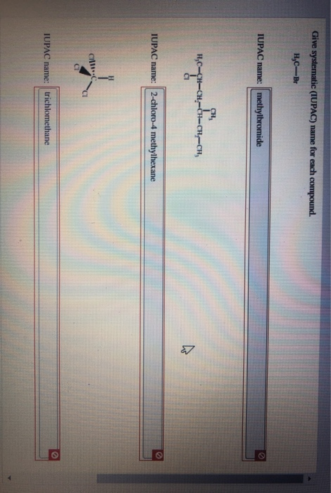 Solved Give systematic (IUPAC) name for each compound. | Chegg.com