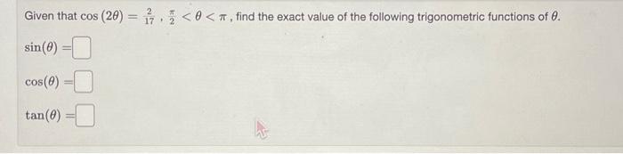 Solved HW M07 CH 7-3 Double and Half Angle and Reduction | Chegg.com