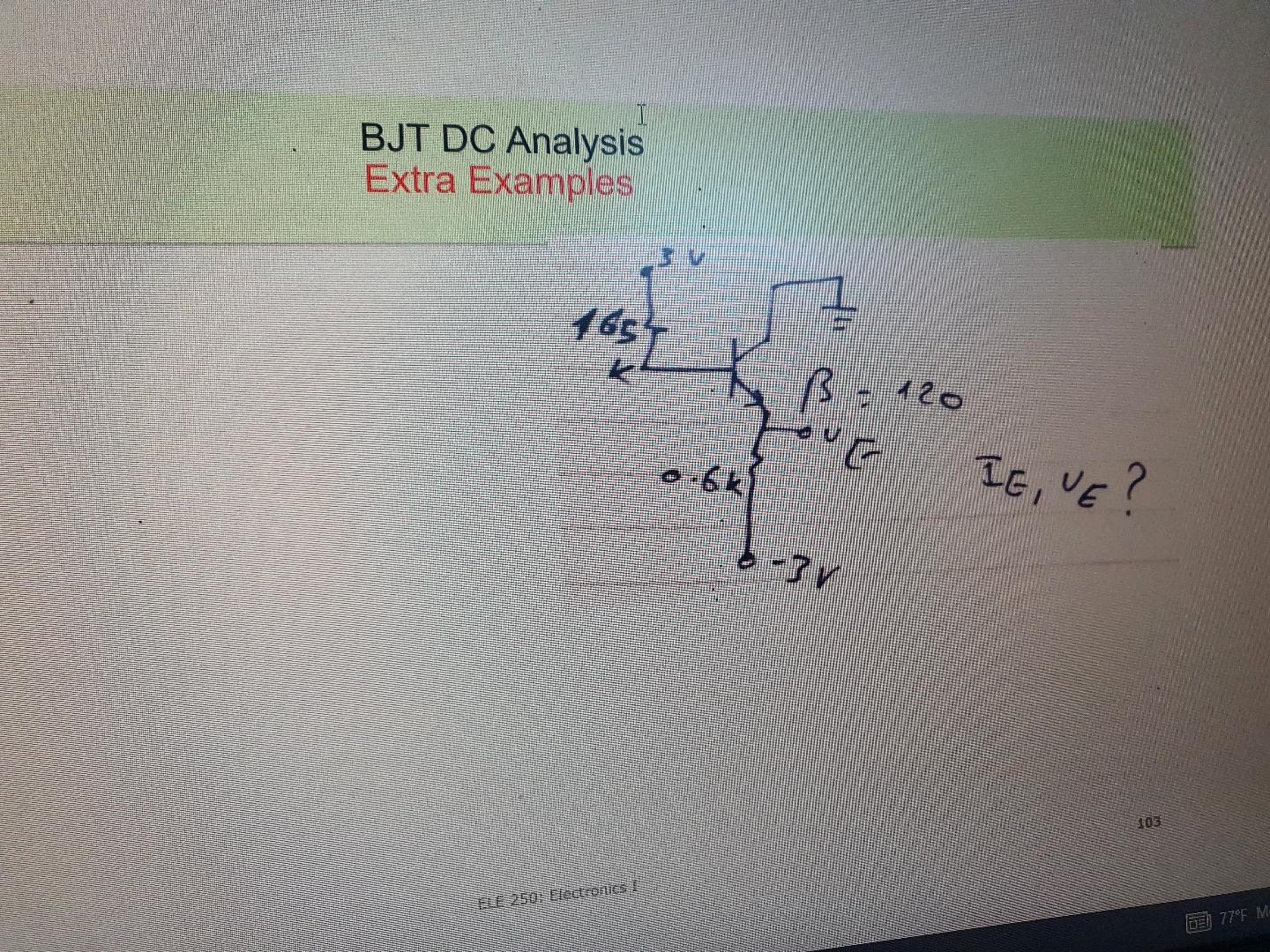 Solved I want you to find Ie and Ve with detailed solution | Chegg.com