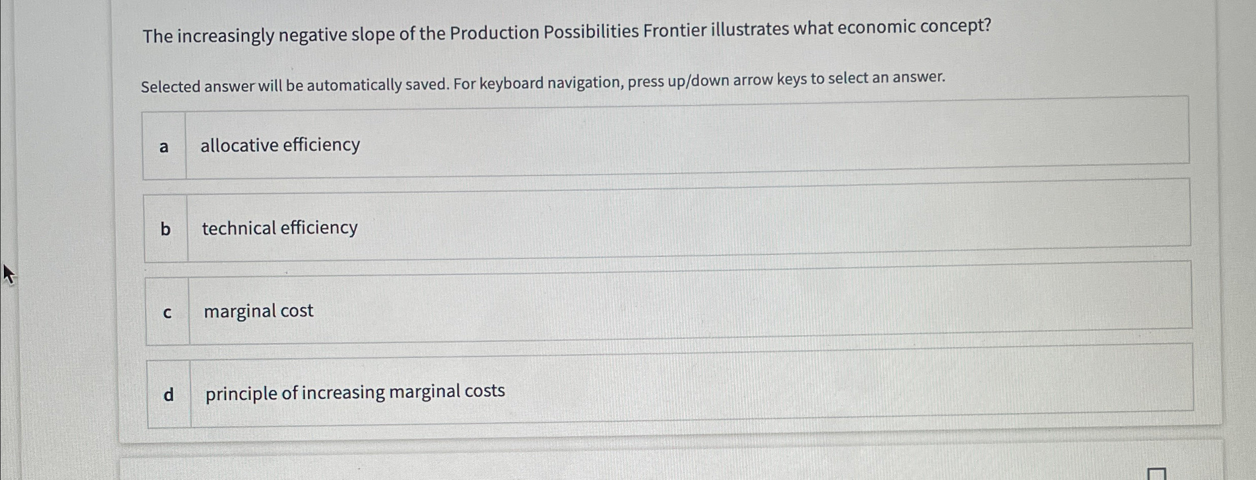 Solved The increasingly negative slope of the Production | Chegg.com