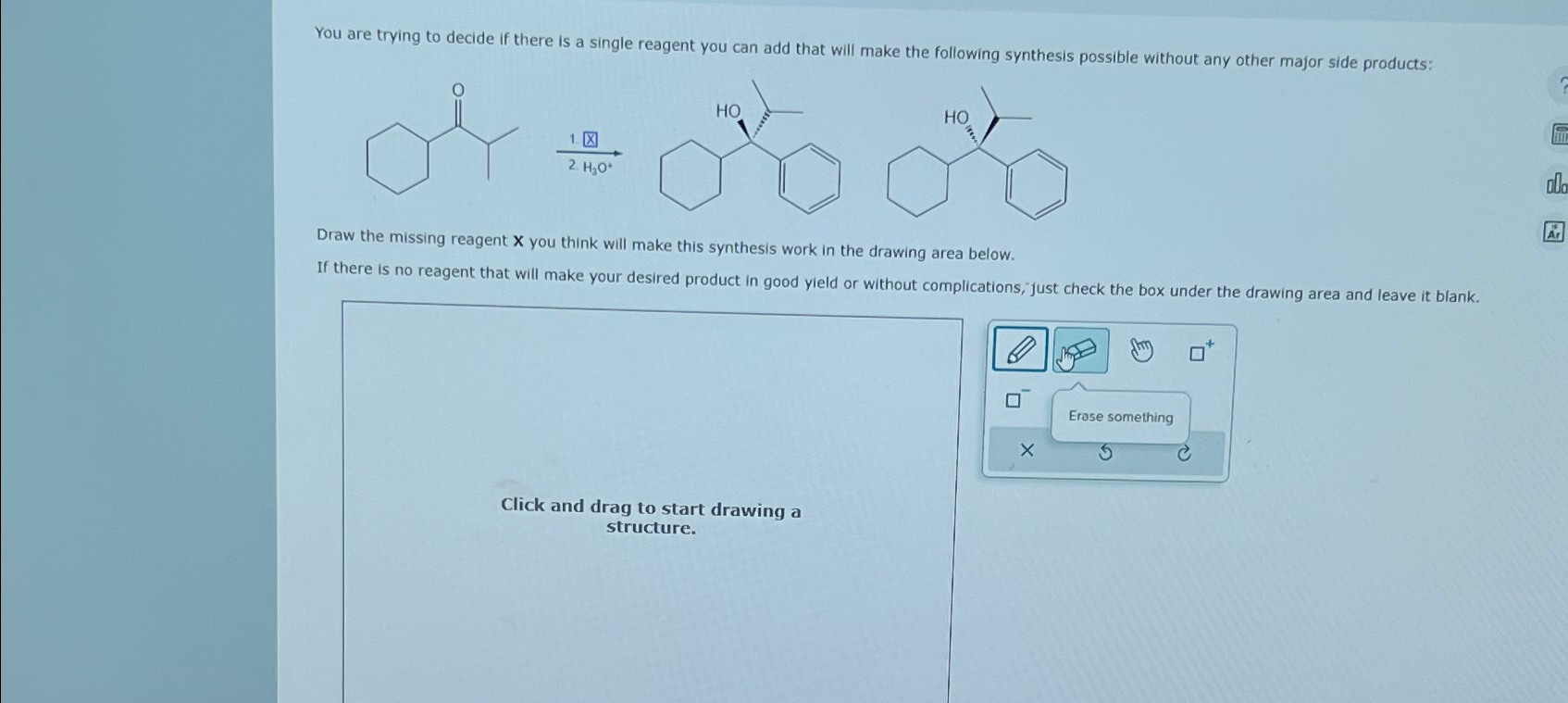 Solved You are trying to decide if there is a single reagent | Chegg.com