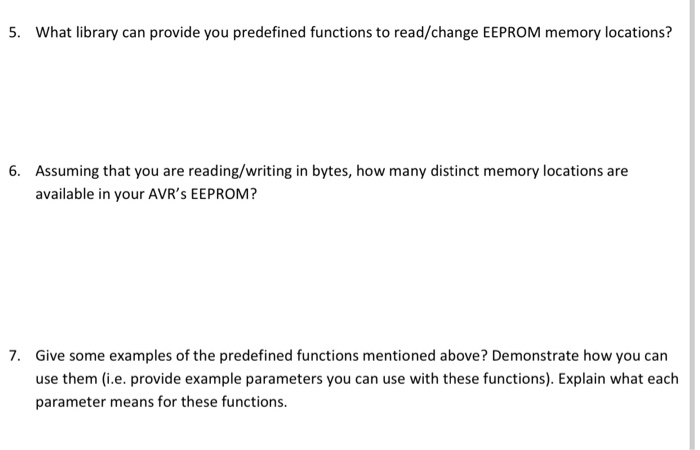 Solved 5. What library can provide you predefined functions | Chegg.com