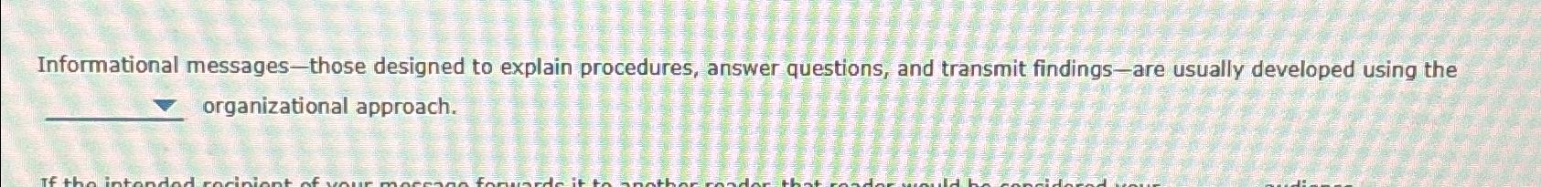 Solved Informational messages-those designed to explain | Chegg.com