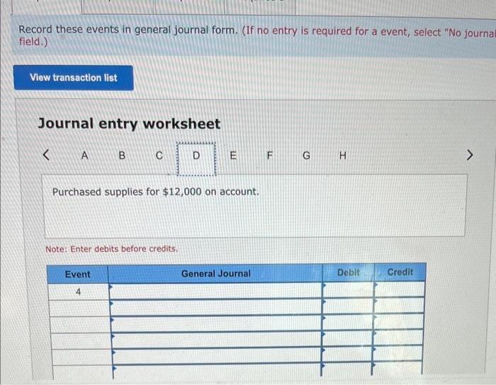 Solved The following events apply to Pearson Service Co. for | Chegg.com