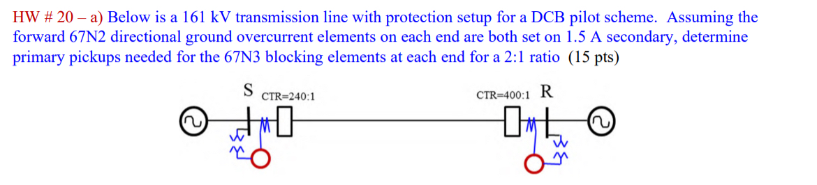 Solved by an EXPERT HW # 20 - ﻿a) ﻿Below is a 161 ﻿kV transmission line ...