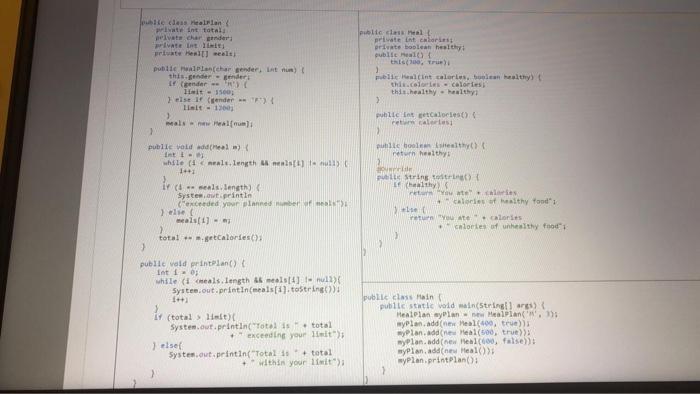 Solved A. Given the following UML diagram of two classes | Chegg.com