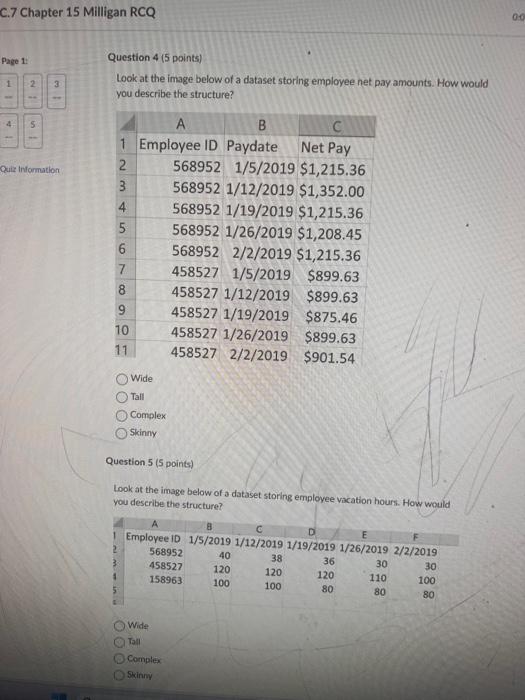 Solved What are the two keys to ensure a good data structure | Chegg.com