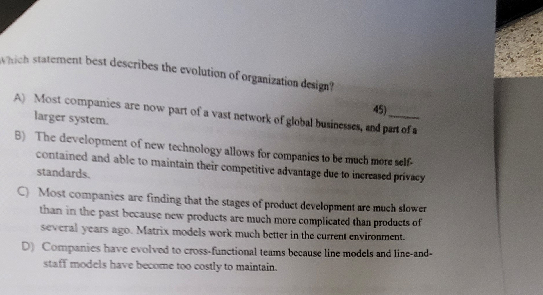 Solved Which statement best describes the evolution of | Chegg.com