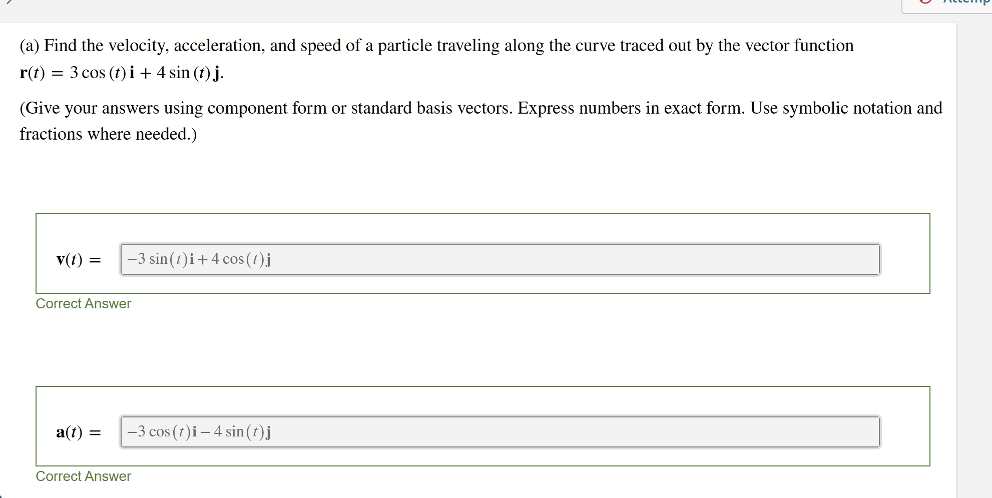 Solved (Express numbers in exact form. Use symbolic notation | Chegg.com