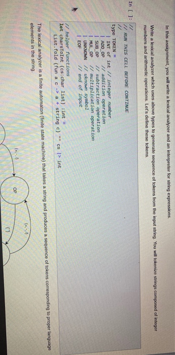 In This Assignment You Will Write A Lexical Analyzer 