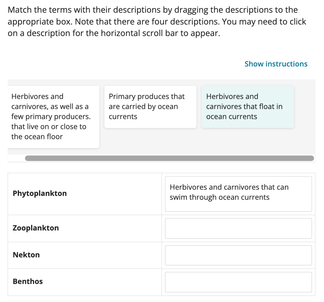 Solved Match the terms with their descriptions by dragging | Chegg.com