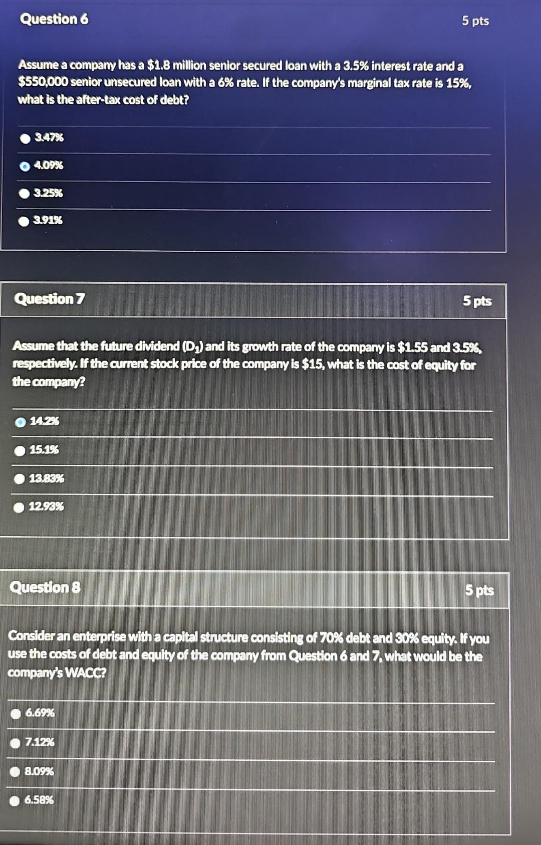 Solved Assume a company has a $1.8 million senior secured | Chegg.com