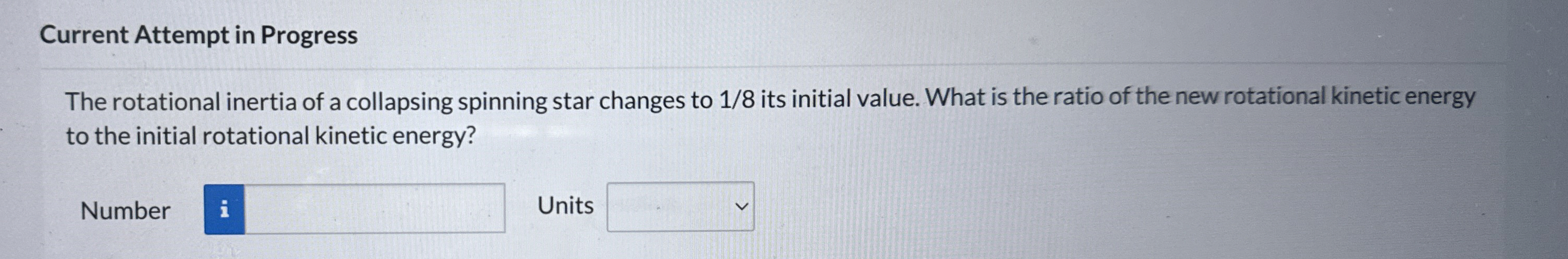 Solved Current Attempt in ProgressThe rotational inertia of | Chegg.com