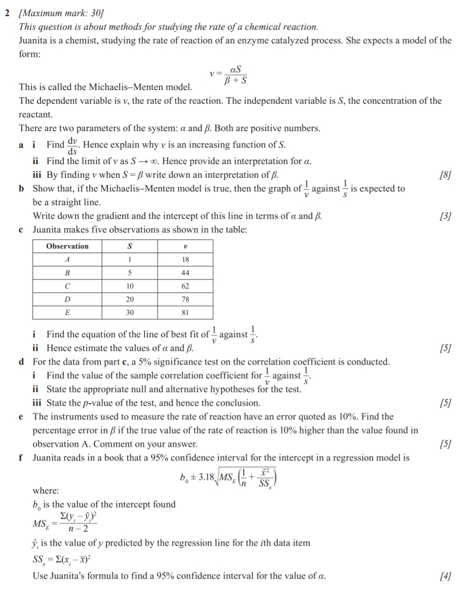 Solved 2 [Maximum mark: 30]This question is about methods | Chegg.com