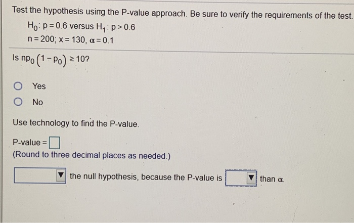 Solved Test the hypothesis using the P-value approach. Be | Chegg.com