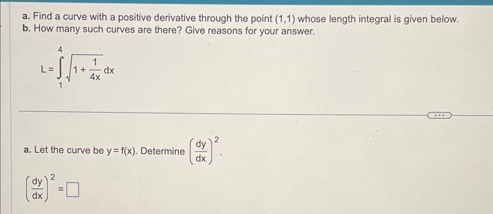 Solved a. ﻿Find a curve with a positive derivative through | Chegg.com