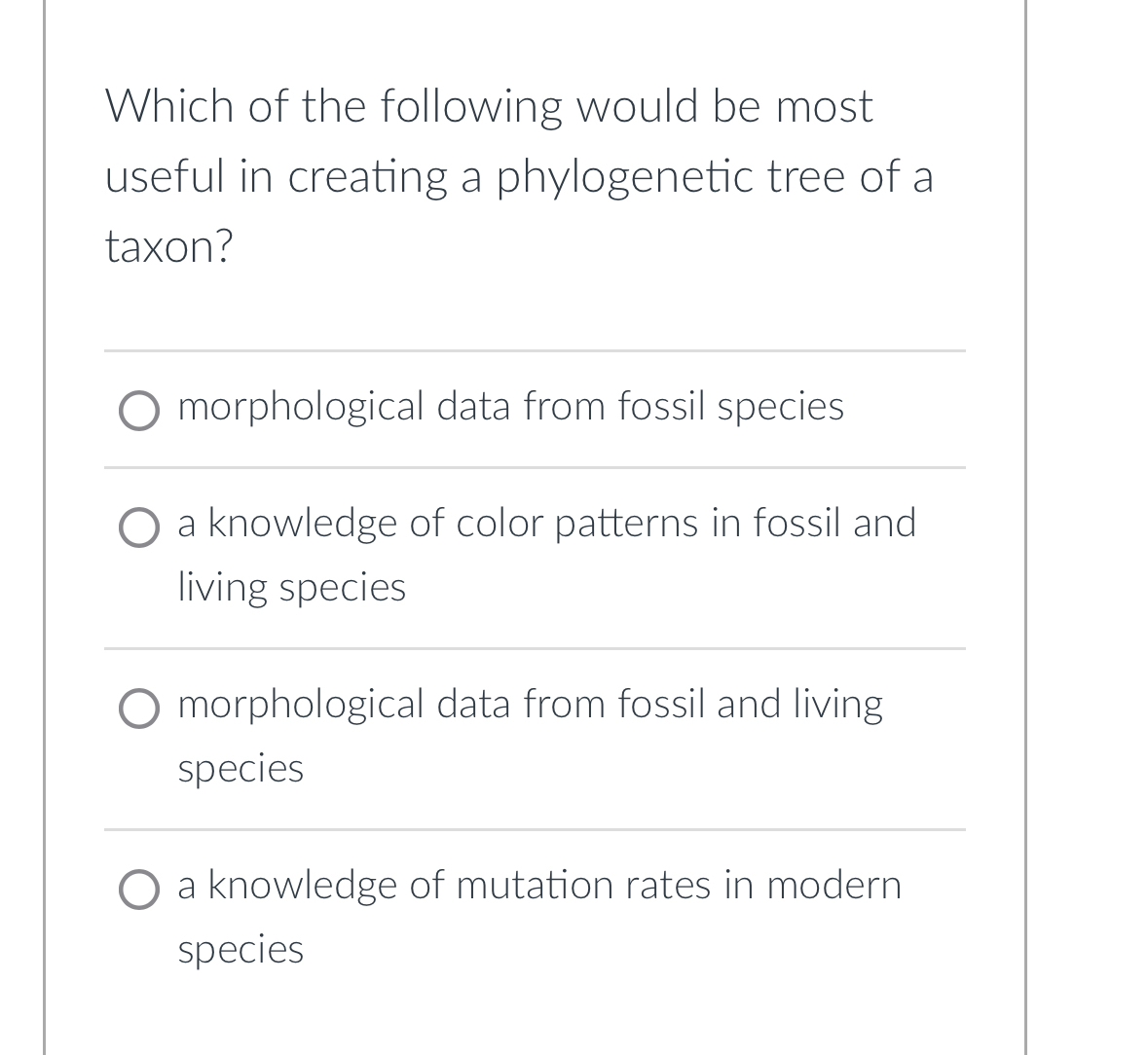 Solved Which of the following would be most useful in | Chegg.com