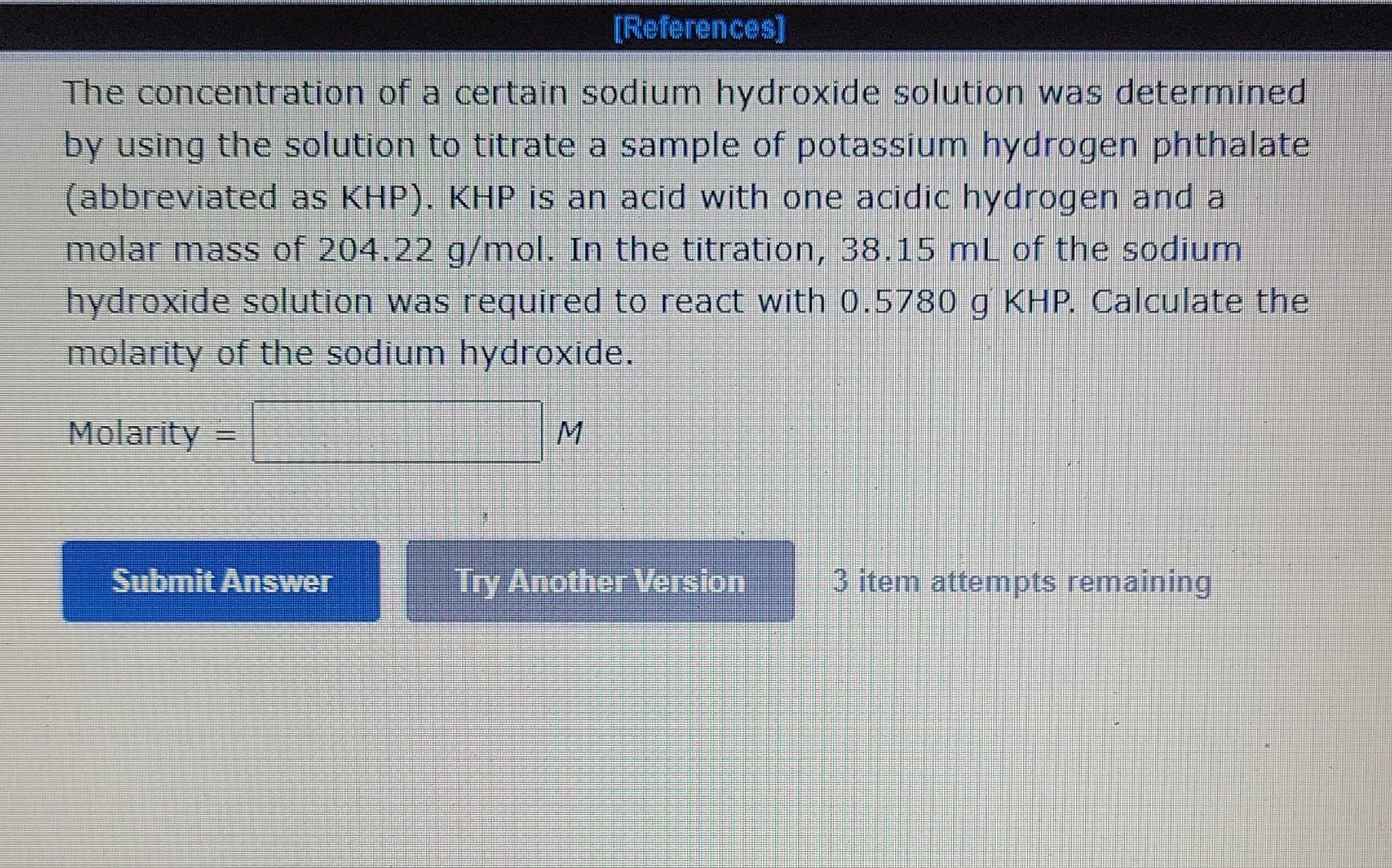 Solved [References) The concentration of a certain sodium | Chegg.com