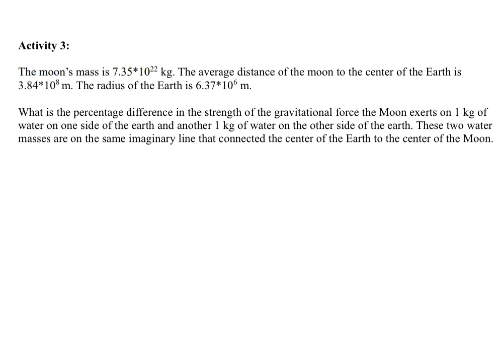 Solved Im having trouble understanding this. Activity 3:The | Chegg.com