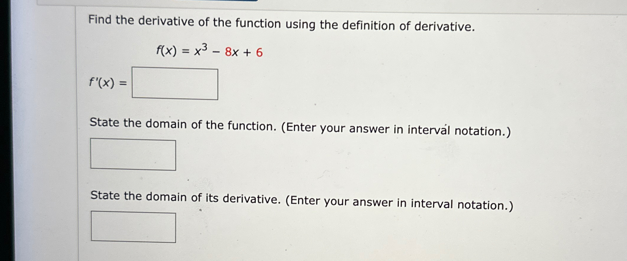 Solved Find the derivative of the function using the | Chegg.com
