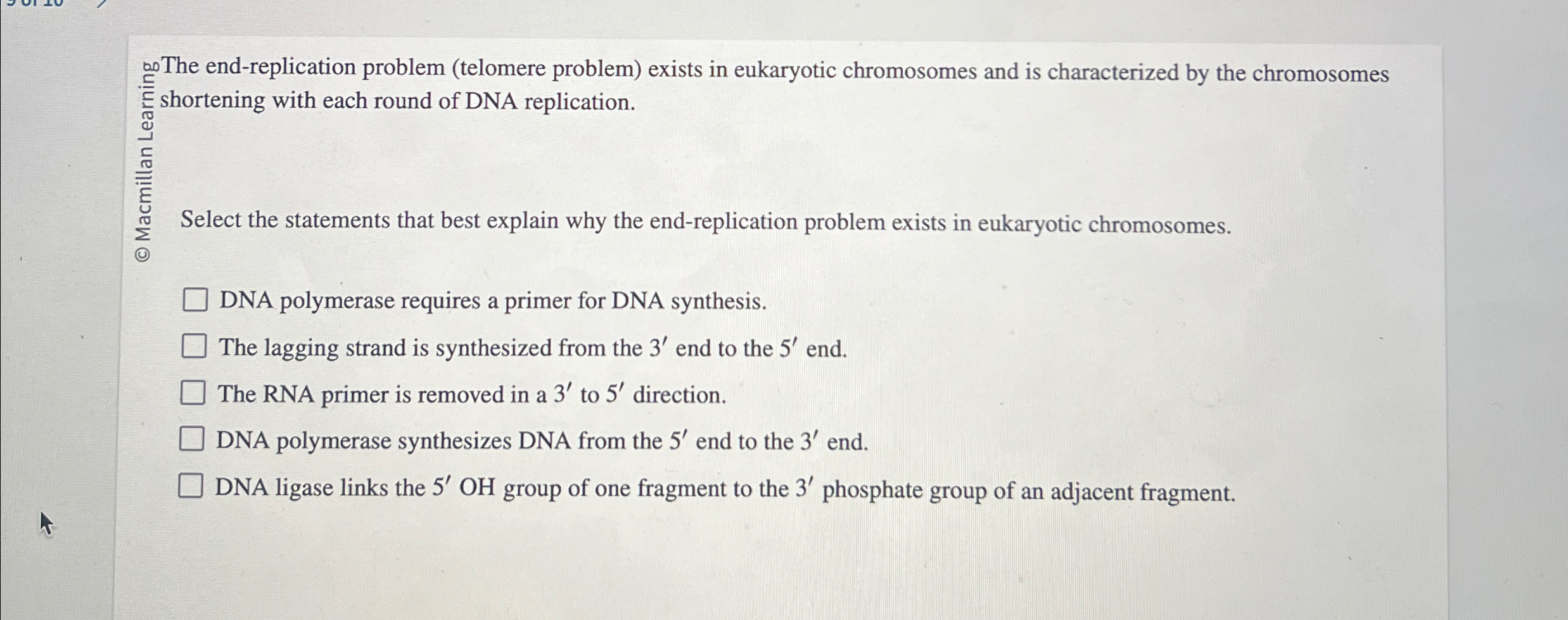 Solved Select the statements that best explain why the | Chegg.com