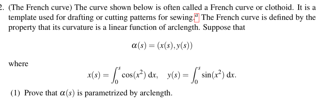 Solved (The French curve) The curve shown below is often | Chegg.com Solved (The French curve) The curve shown below is often | Chegg.com