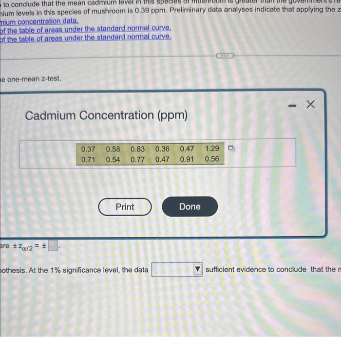 Solved Cadnvum, a heiny metal, is toxic to arimals. | Chegg.com